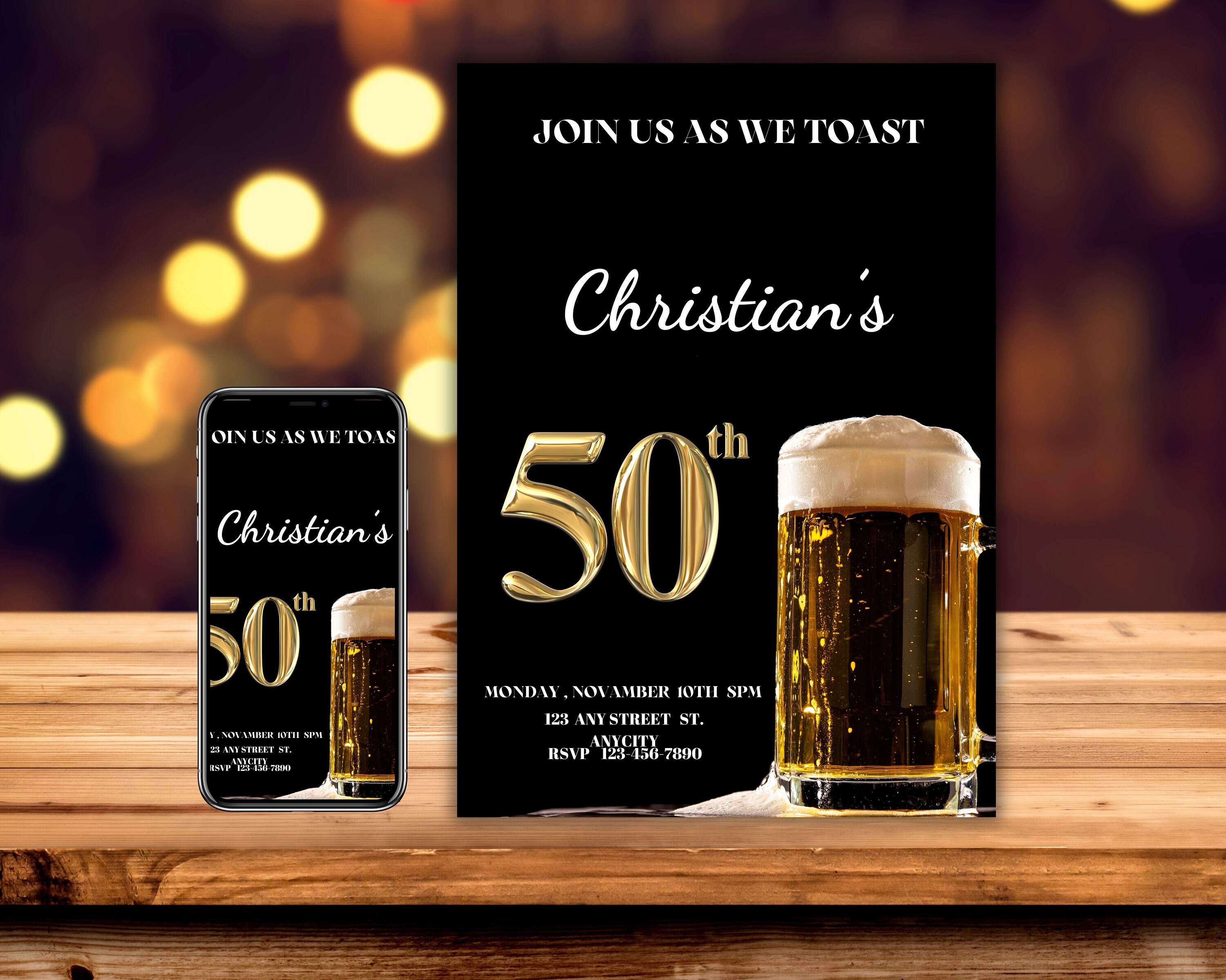 Editable Men'sbirthday Welcome Sign Template - Etsy