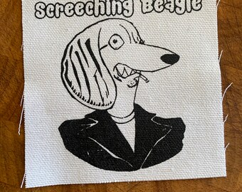 Biscuits Punk Rock Dog Embroidered Patch - Etsy