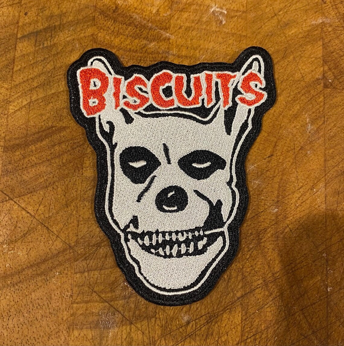 Biscuits Punk Rock Dog Embroidered Patch - Etsy