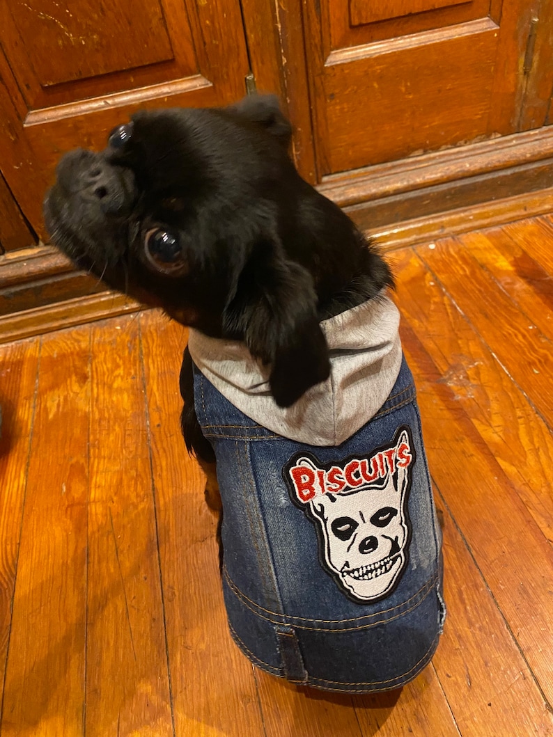 Biscuits Punk Rock Dog Embroidered Patch - Etsy