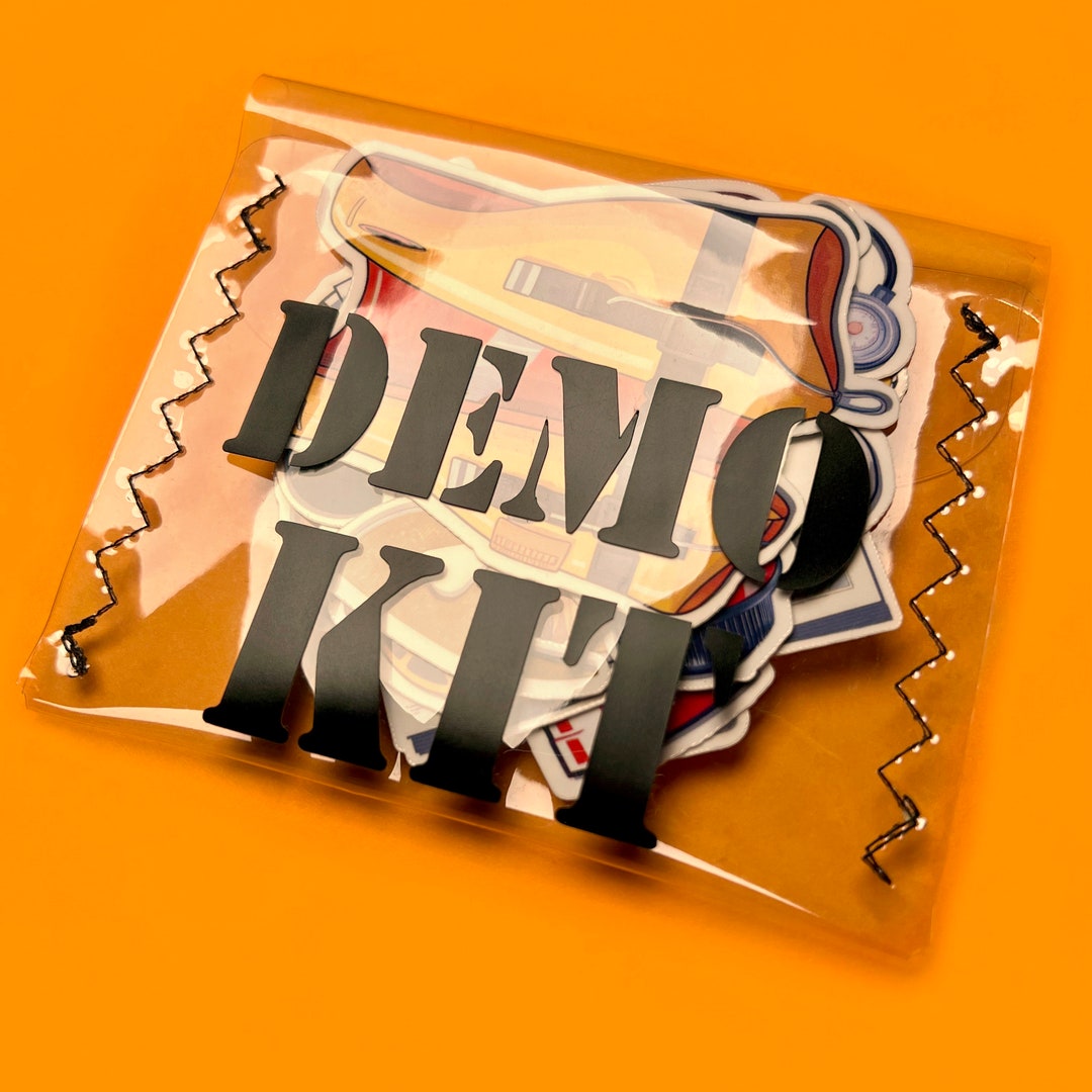 Demo Kit Sticker Set With Airplane Safety Equipment, Great Flight ...