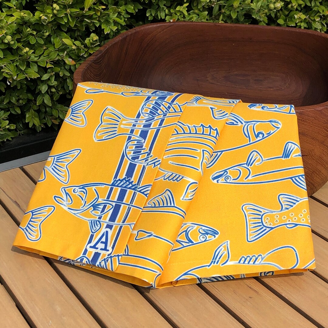 Fish of Toronto Tea Towel Featuring Lake Ontario Fish - Vibrant ...