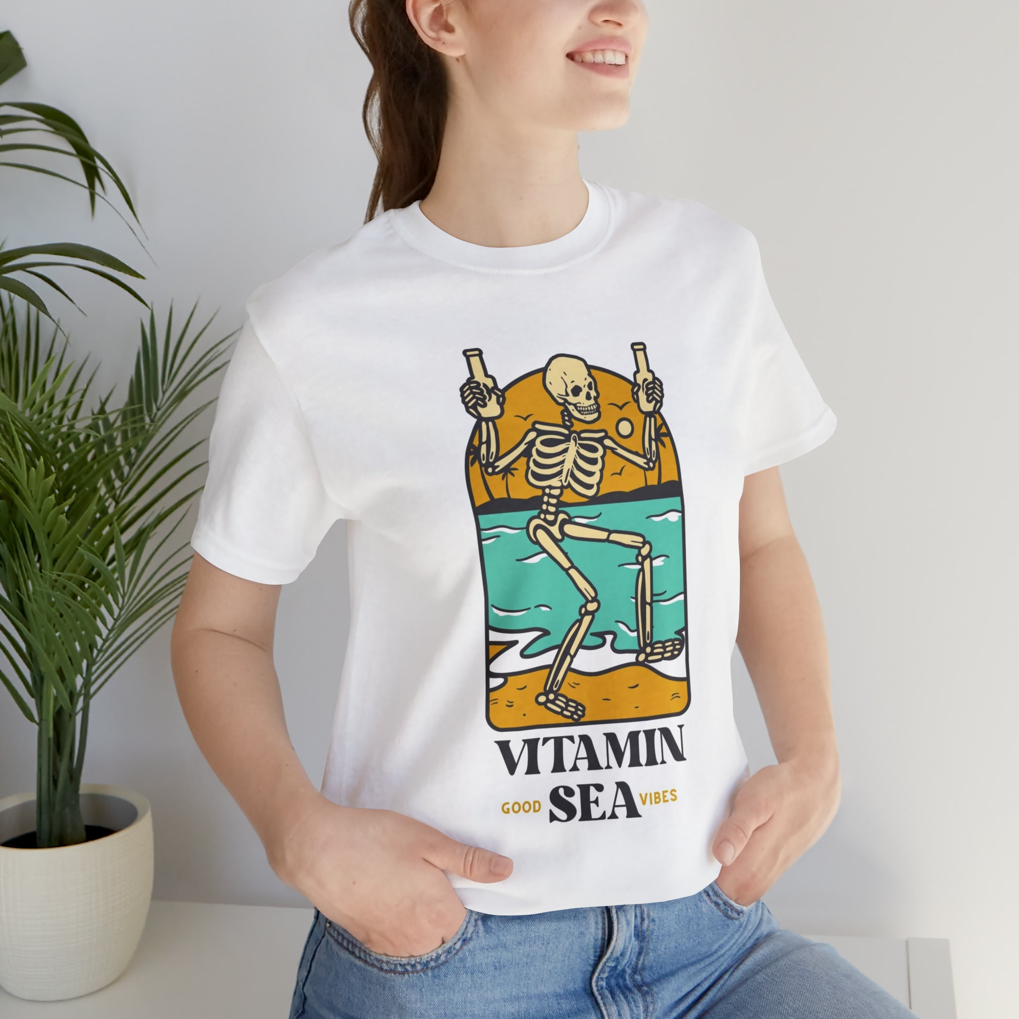 Skeleton Vitamin Sea T-shirt - Etsy