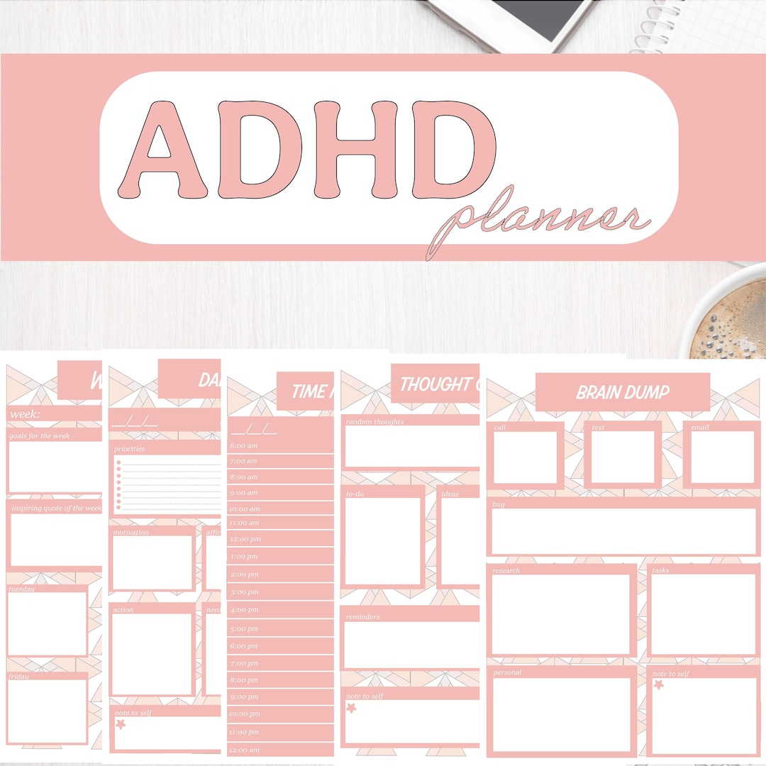 Planner for Adhd Printable / Adhd Brain Dump Page / Adhd Work Planner ...