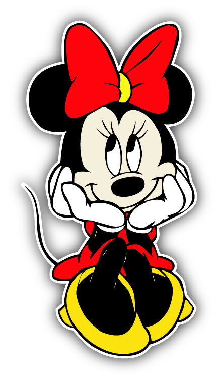 Minnie Mouse Thinking