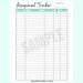 Assignment Tracker Printable Digital Download, Assignment Checklist PDF ...