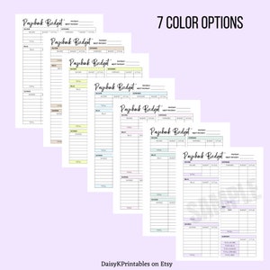 Paycheck Budget Printable Digital Download PDF, Budget Planner, Budget ...
