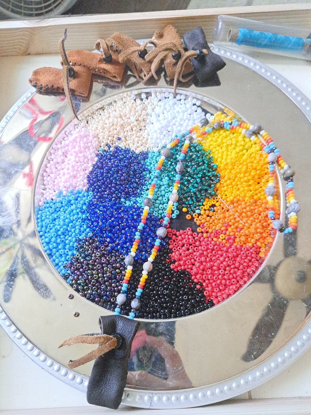 Corn Bead Necklace With Pouch for Sage. sage Included Prepackaged in ...