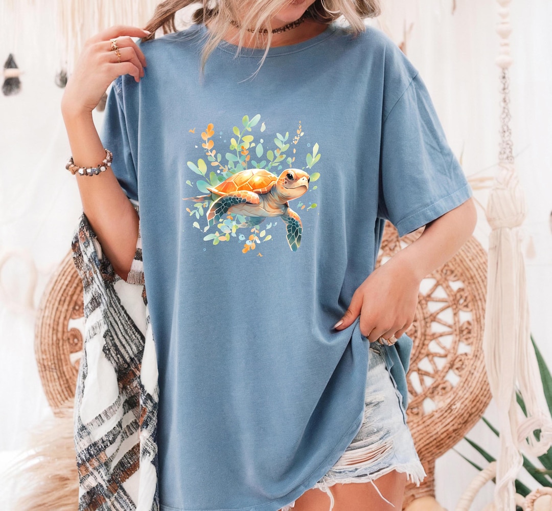 Comfort Colors Sea Turtle Shirt, Beach Tee, Sea World Shirt, Save the ...