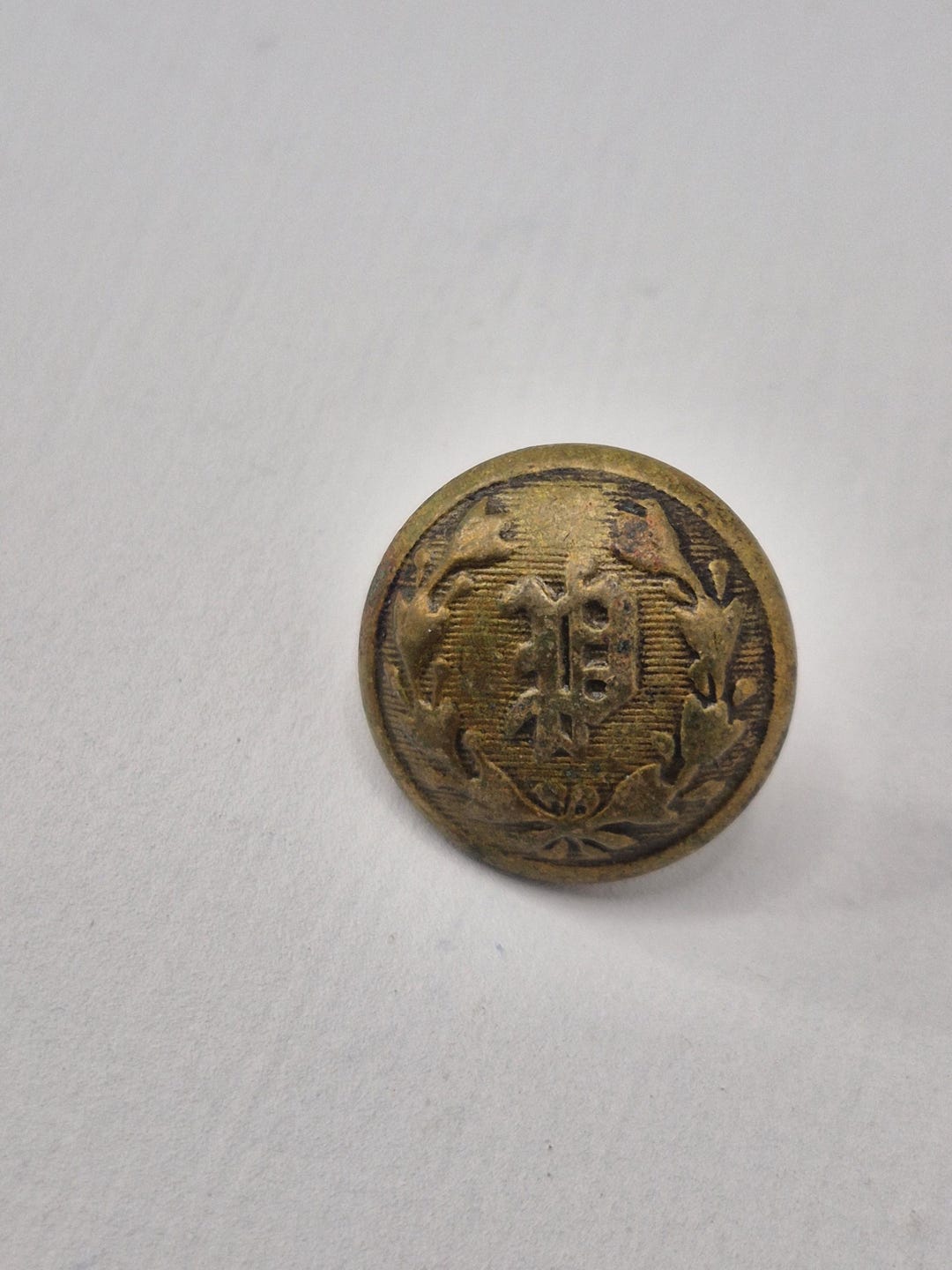 Antique AM Button Co. Police Uniform Button - Etsy