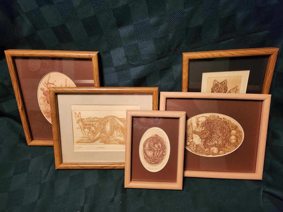 5 Signed Marsha K Howe Etchings - Etsy