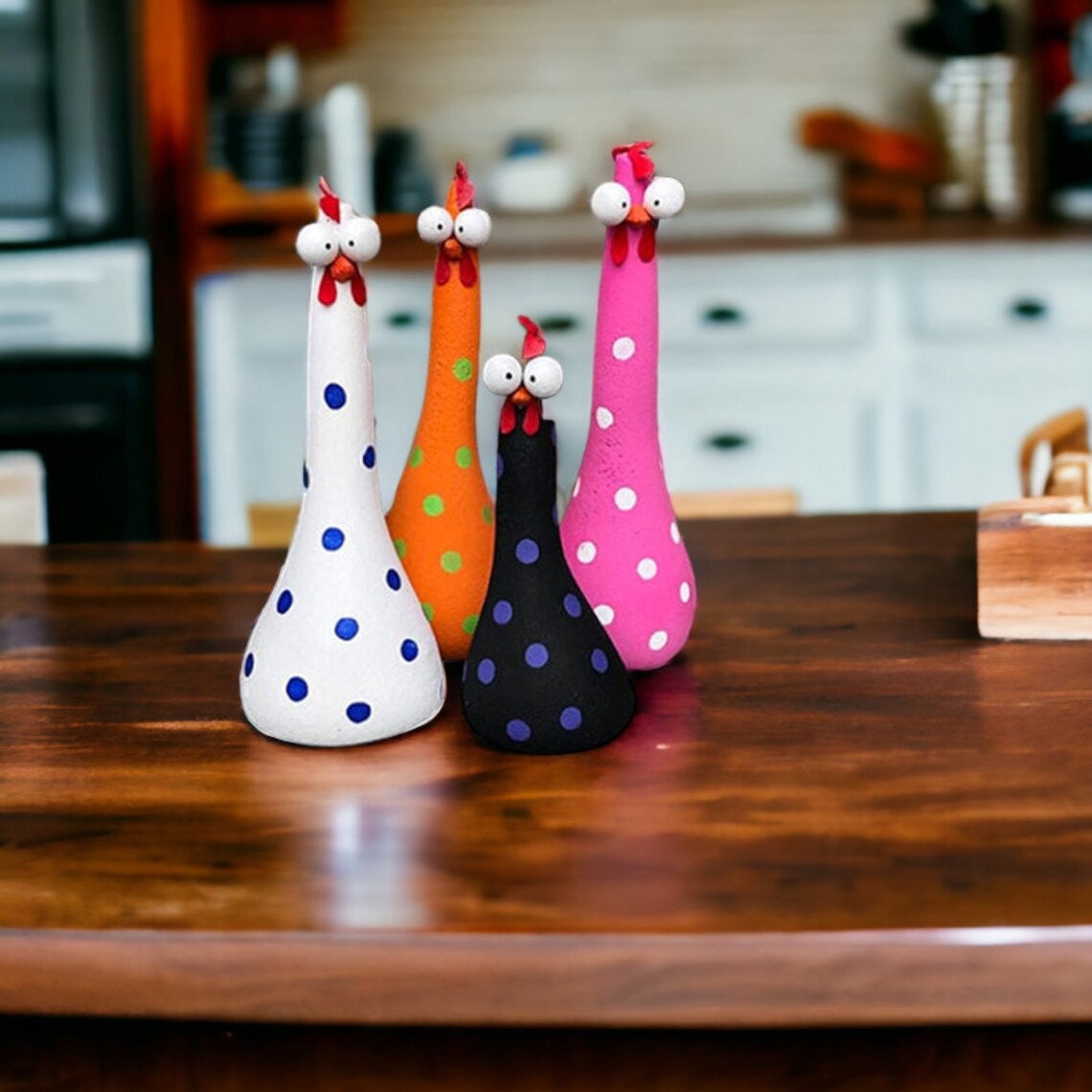20CM Silly Chicken Statues Long Neck Chicken Decor Ornament - Etsy