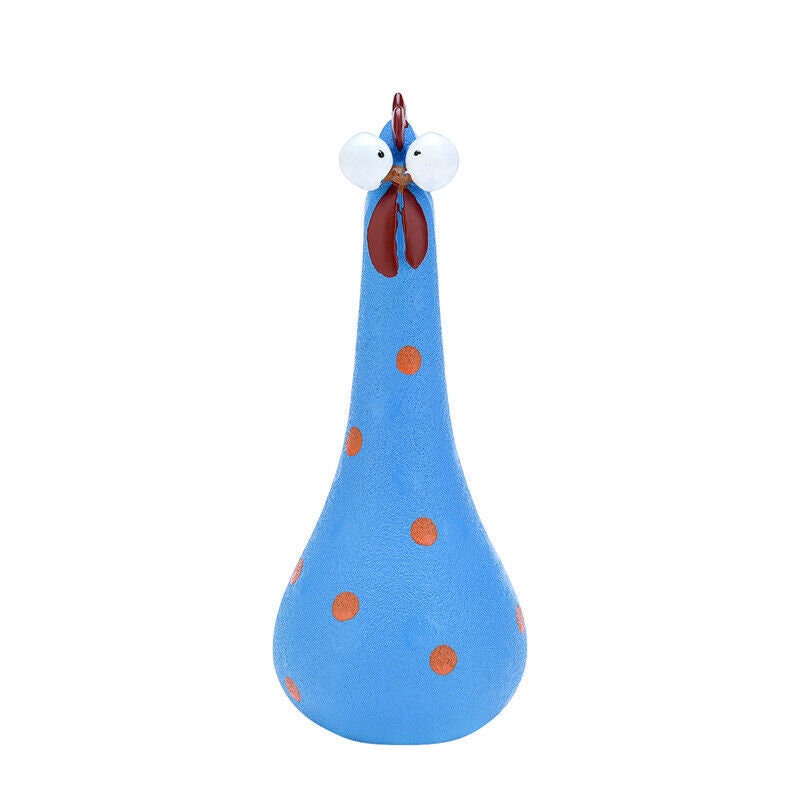 20CM Silly Chicken Statues - Long Neck Chicken Decor Ornament - Outdoor ...