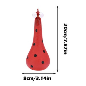 20CM Silly Chicken Statues - Long Neck Chicken Decor Ornament - Outdoor ...