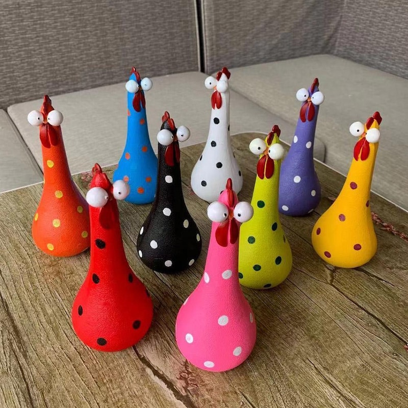 Quirky Chicken Ornaments - Etsy UK