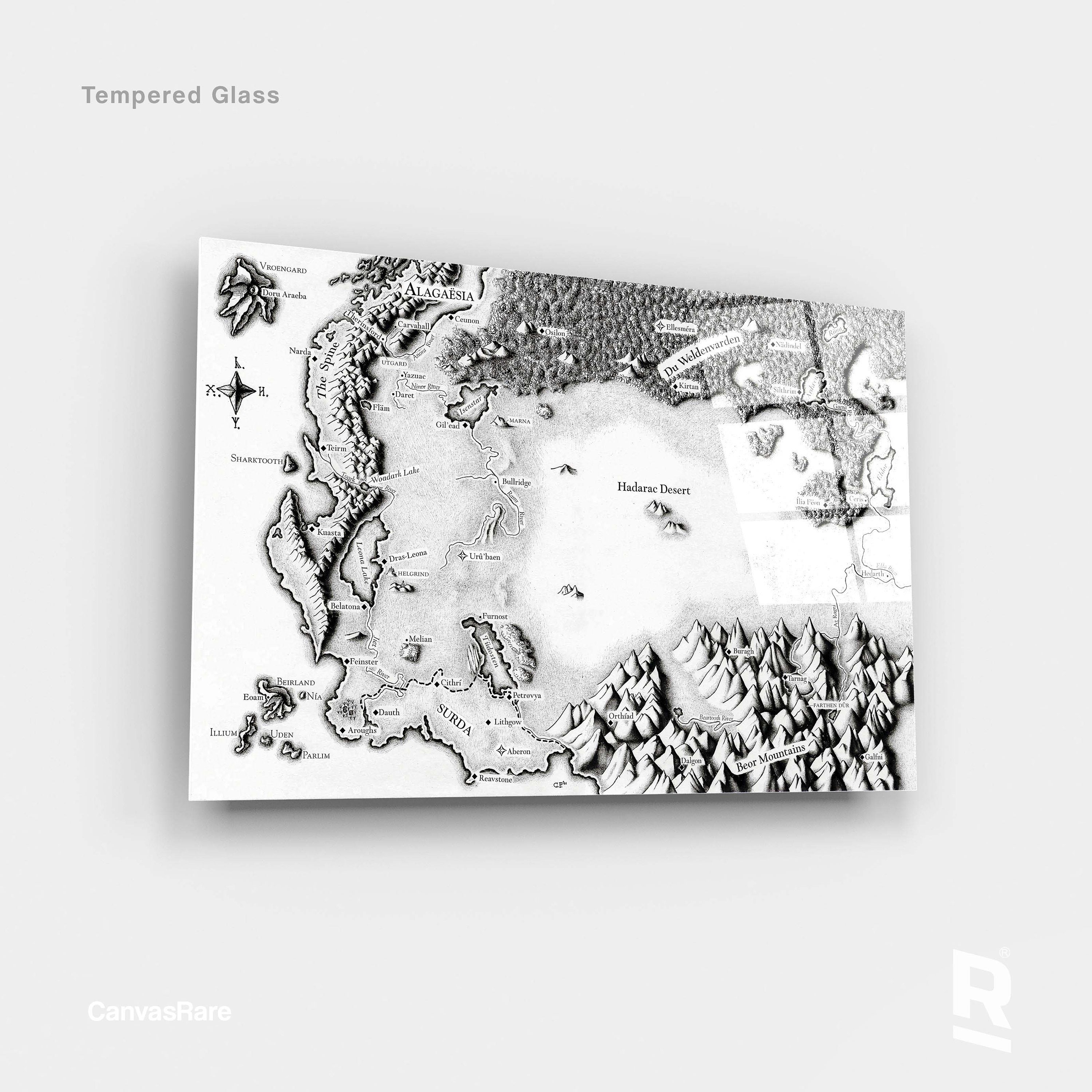 Alagaesia Map Canvas Alagaesia eragon Map From the - Etsy