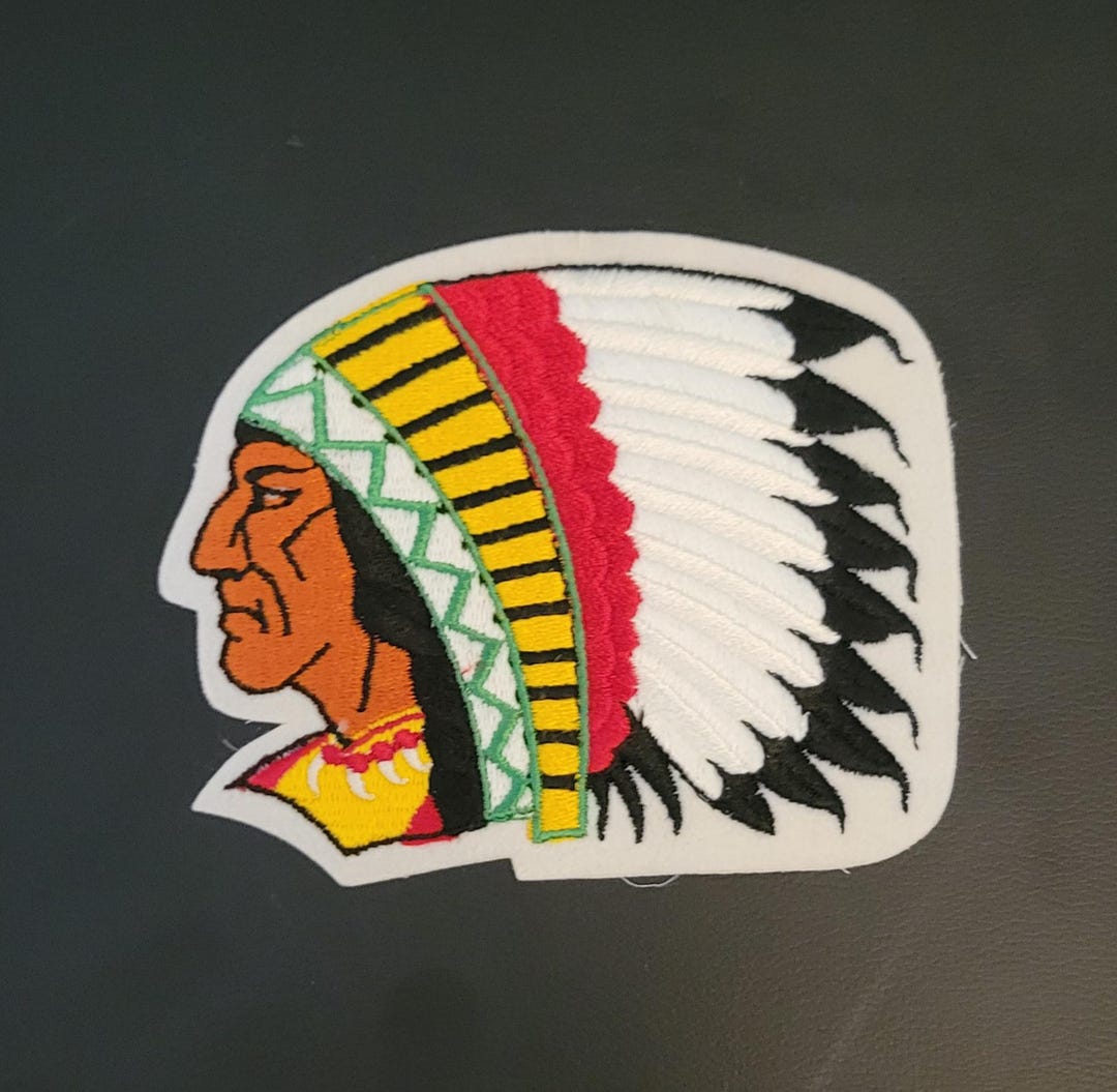 Vintage Native American Patch Large Embroidered Headdress - Etsy