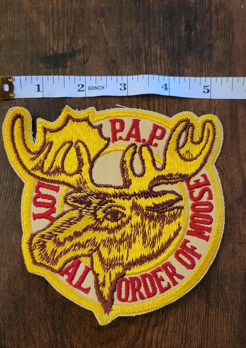 P.A.P. Loyal Order of Moose Vintage Patch 5" - Etsy