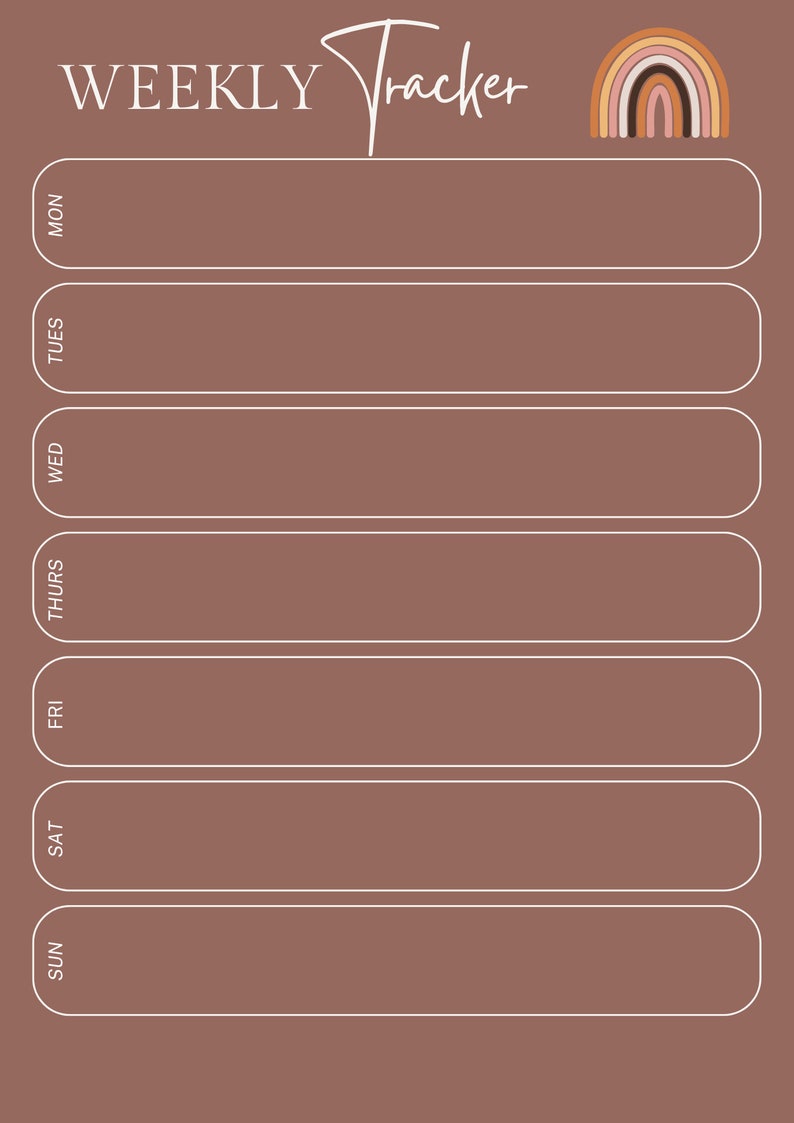 Boho Daily Routine Guide - Digital Download - Etsy