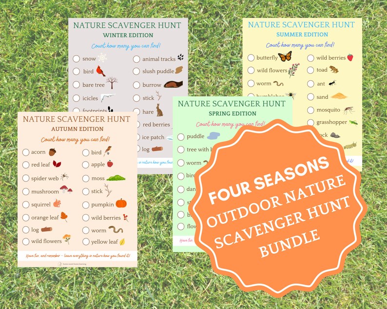 Printable Nature Scavenger Hunt Fall Preschool Scavenger Hunt Printable ...
