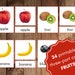 Printable Three-part Cards Fruit Real Pictures Montessori Nomenclature ...