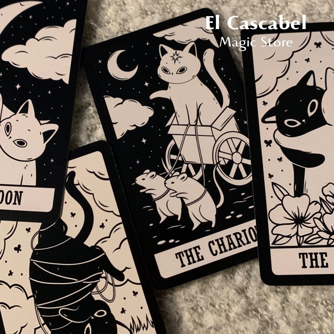 Kitten Tarot Deck. Cat Tarot. Read Description Below display Item ...