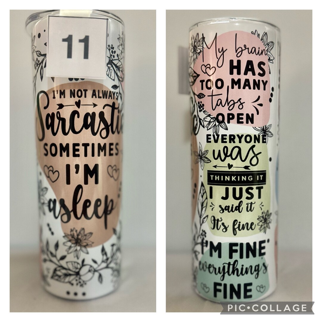 20 Oz Skinny Tumbler Message Me With # for Purchase - Etsy
