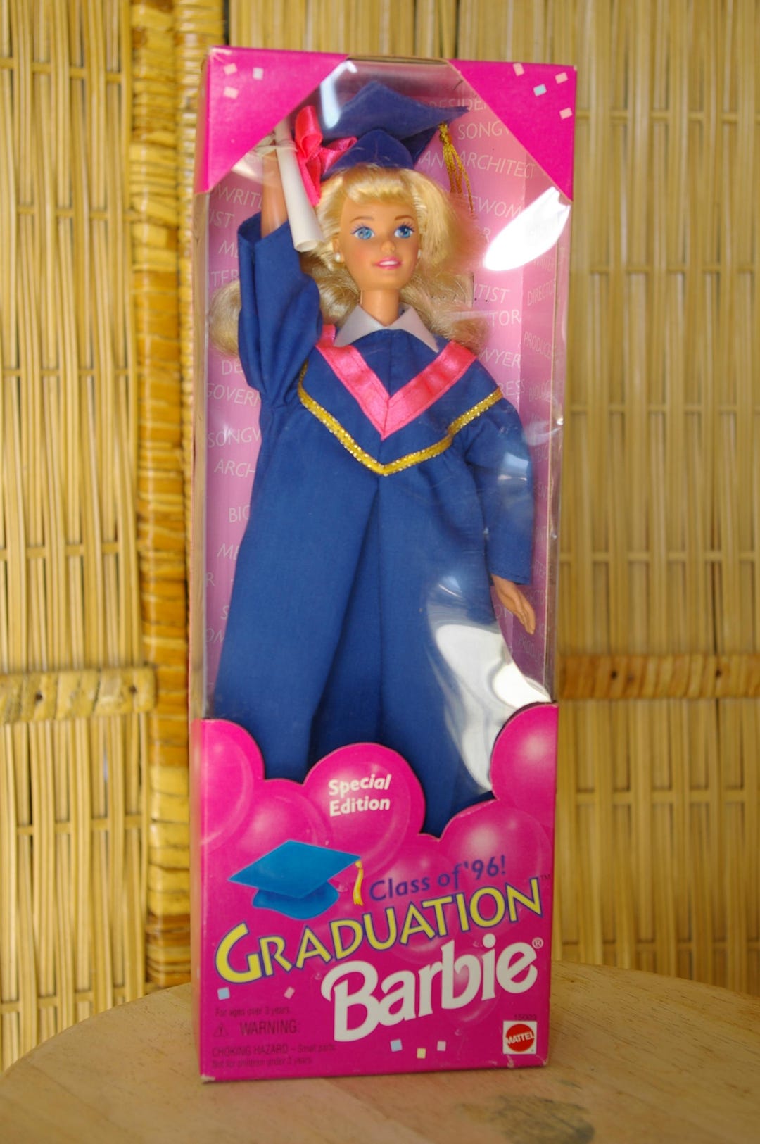 Barbie, 1996 Barbie, Class of 96 Graduation Barbie #15585 New Doll NRFB ...