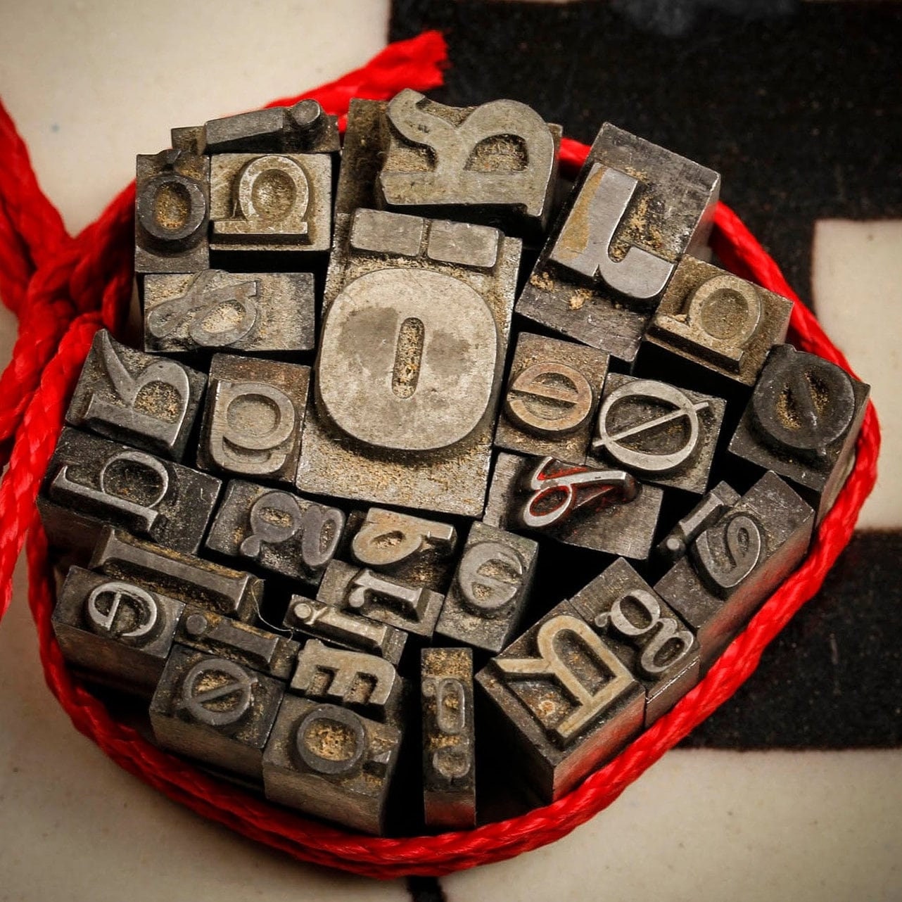 Set of ø,r,e,g,i,d Antique Letterpress Letter Blocks, Vintage Printer ...