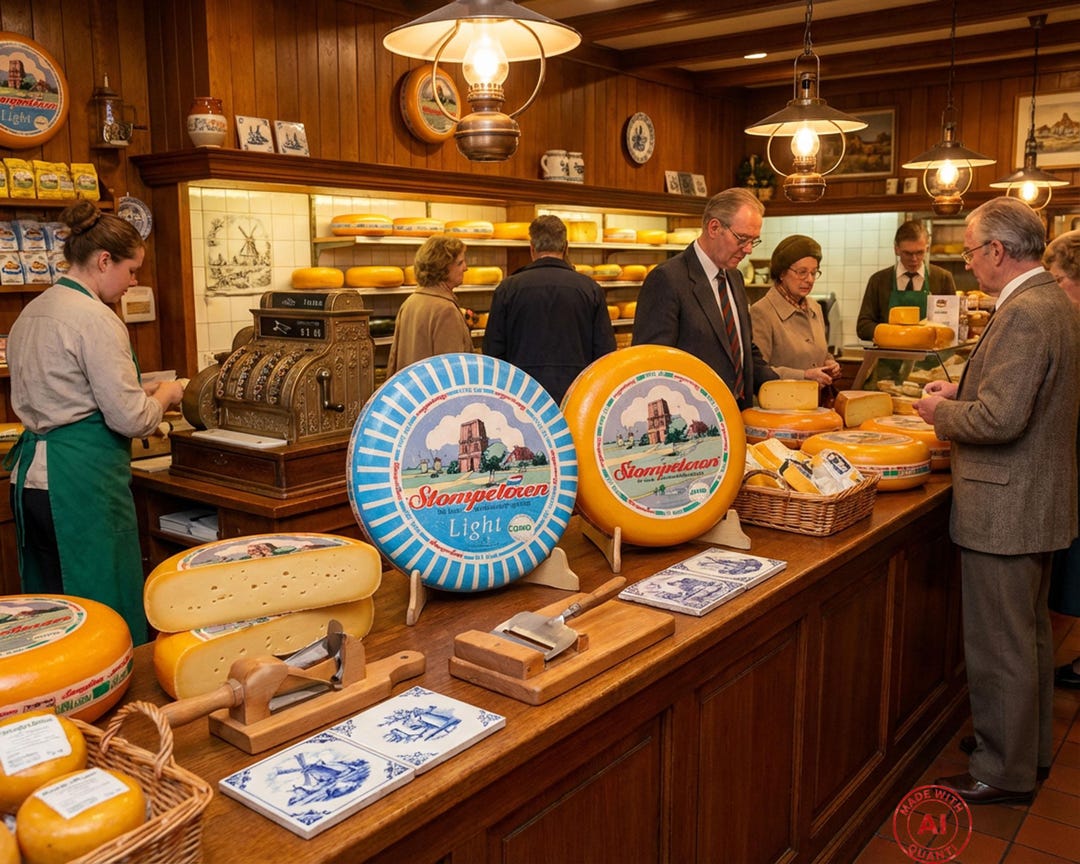 Stompetoren Vintage Shop Display Cheese Wheel – Imitation Décor Piece ...