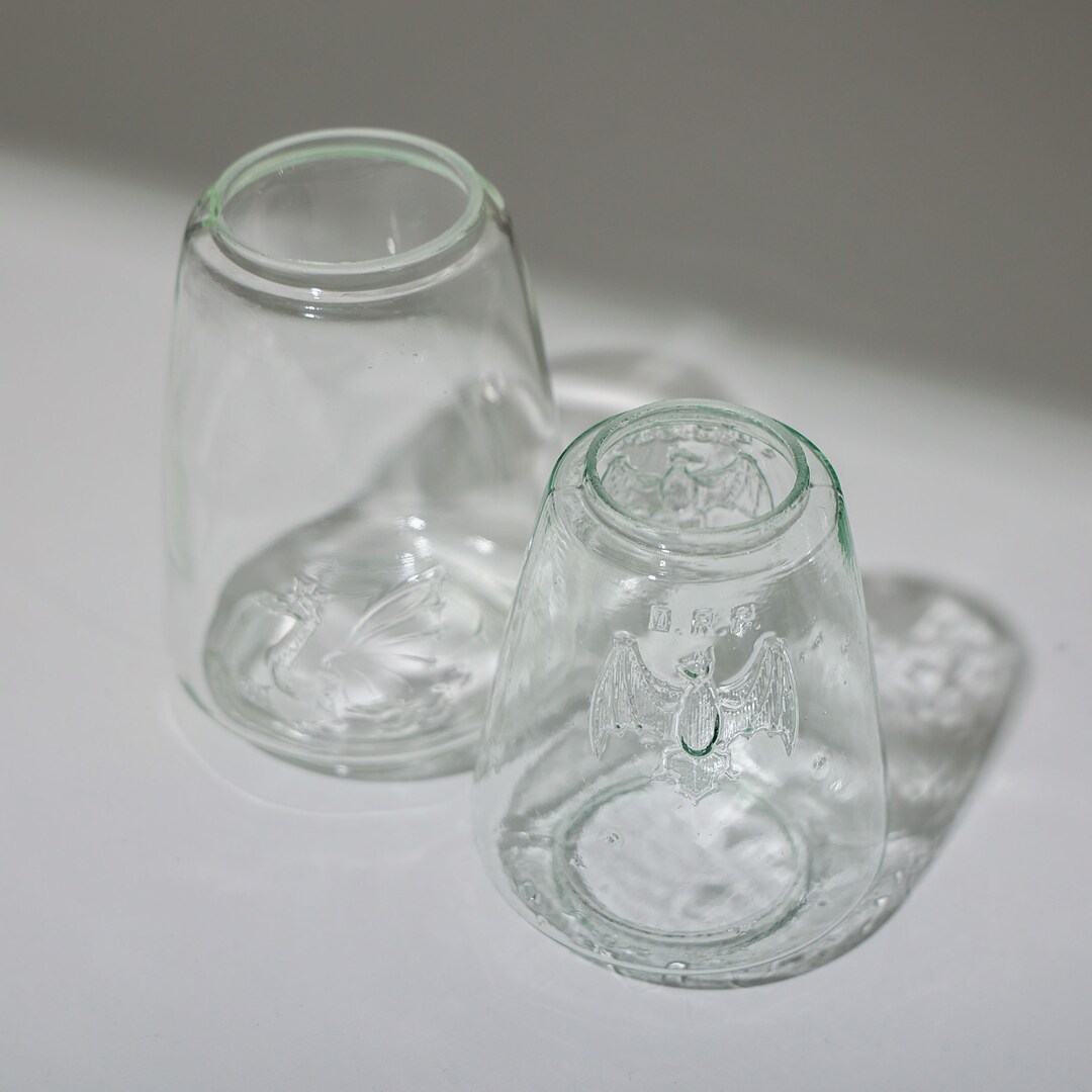 Antique Glass Lantern Globes, Storm Lamp Glass, Dragon and Bat - Etsy