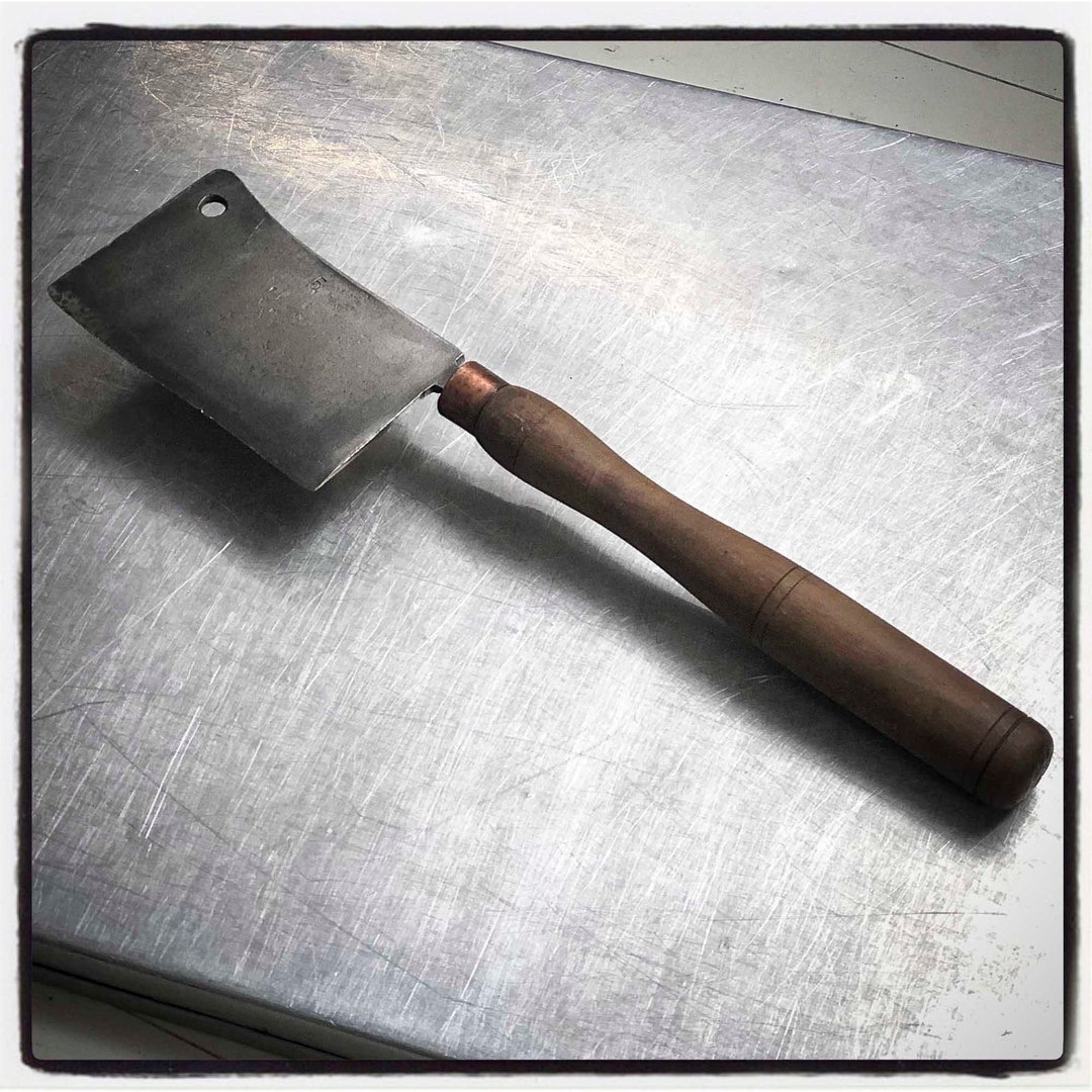 Vintage Old French Butcher Knife, Big Cleaver, 1950s - Etsy