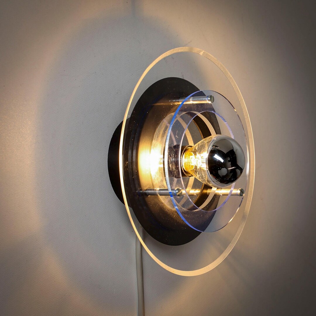 Unique 1980s Danish Space Design Wall Light by Design Light AS, Randers ...