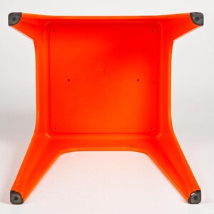 Danish Retro Stool From the Early 1970s, Ornage Plastic - Etsy