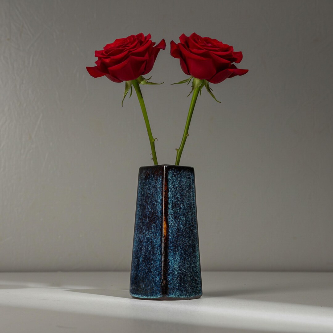 Stogo Denmark – Stoneware Vase – Blue Glaze, Designed by Preben Herluf ...