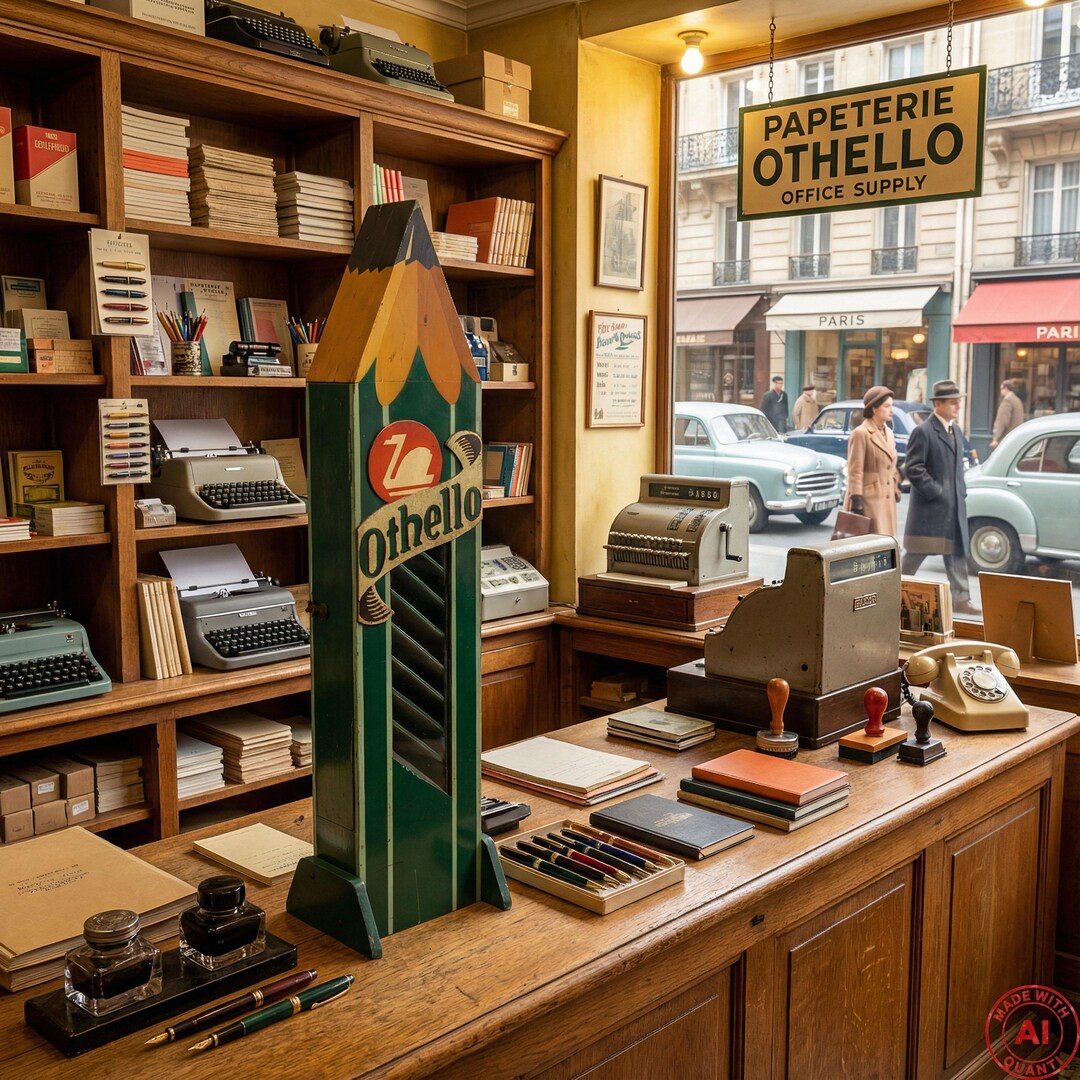 Original Vintage Othello Pencil Display, Height: 76.5 Cm (30.1 Inches ...