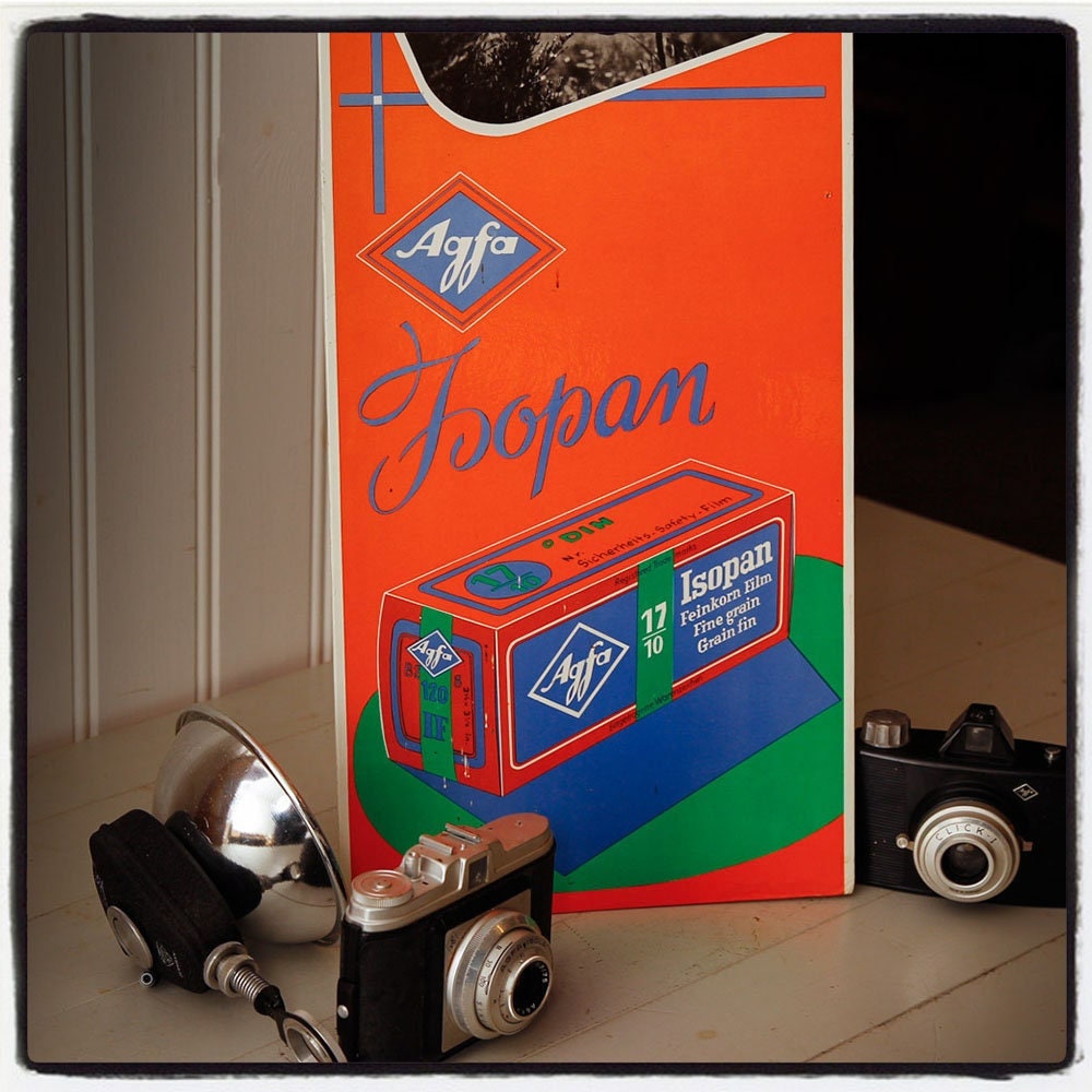 Agfa Isopan Film Advertising Sign Made of Cardboard - Etsy