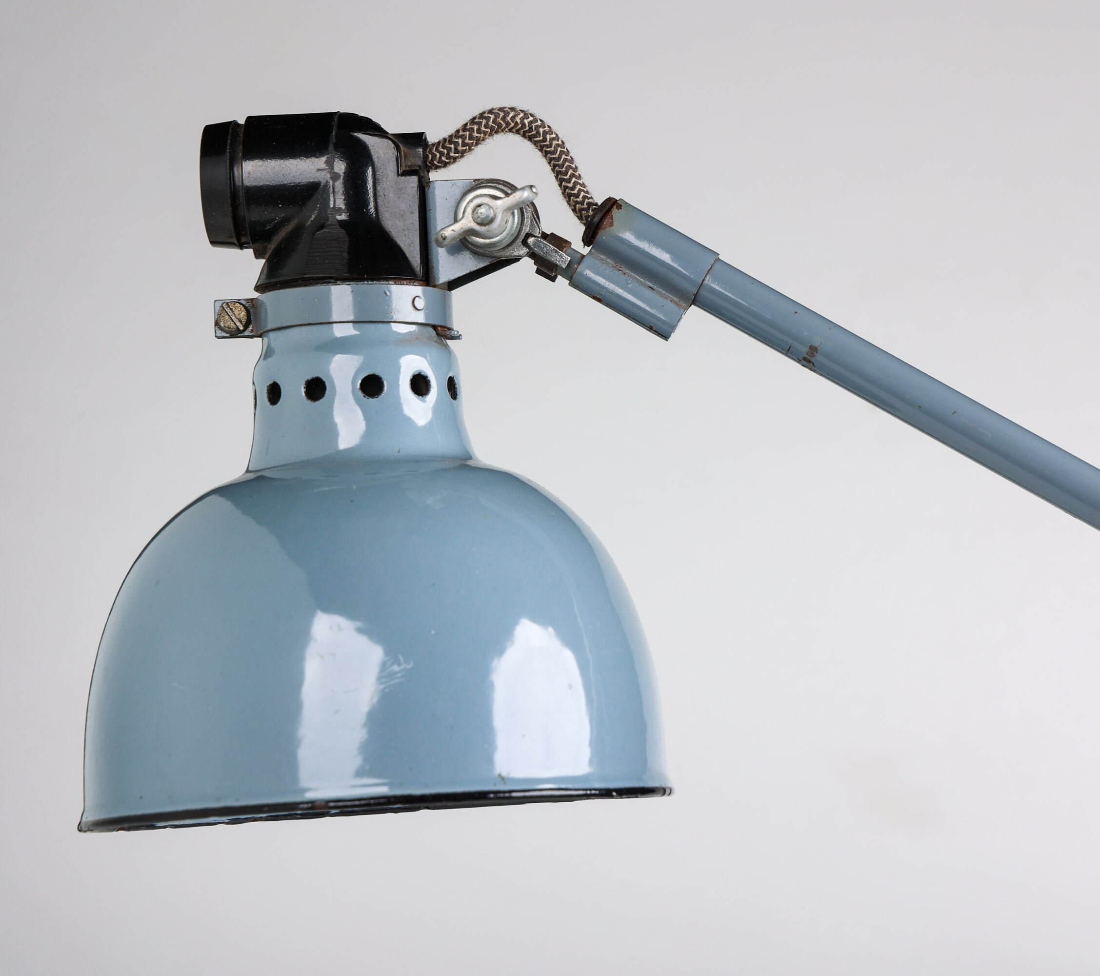 Vintage Ernst Rademacher Germany Architects Desk Lamp 1930’s Enamel ...