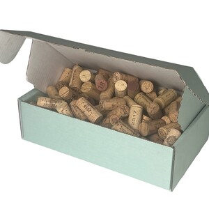 Vintage Wine Corks in a Gift Box, Used Natural Cork, Recycled, Mostly ...