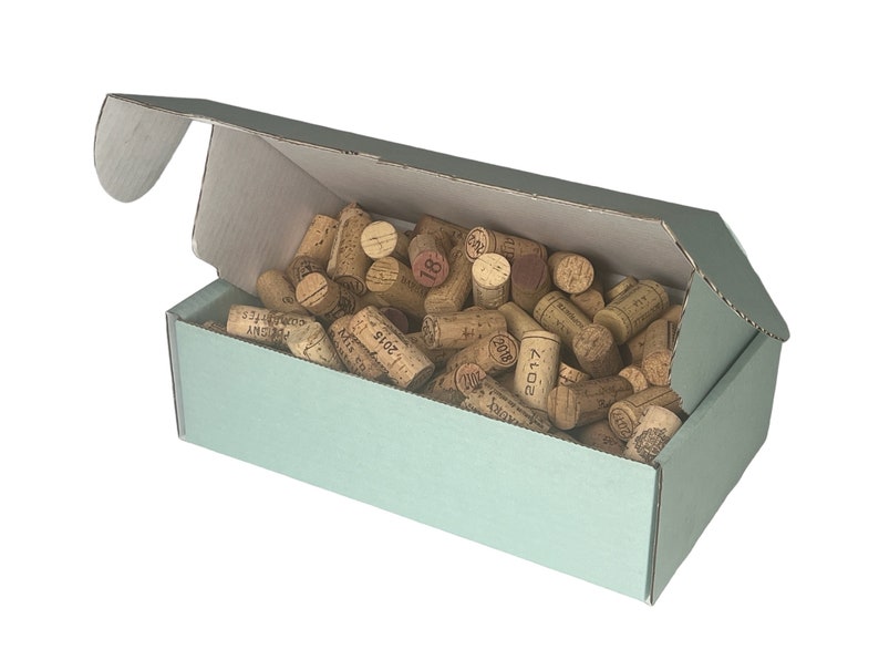 Vintage Wine Corks in a Gift Box Used Natural Cork Recycled - Etsy