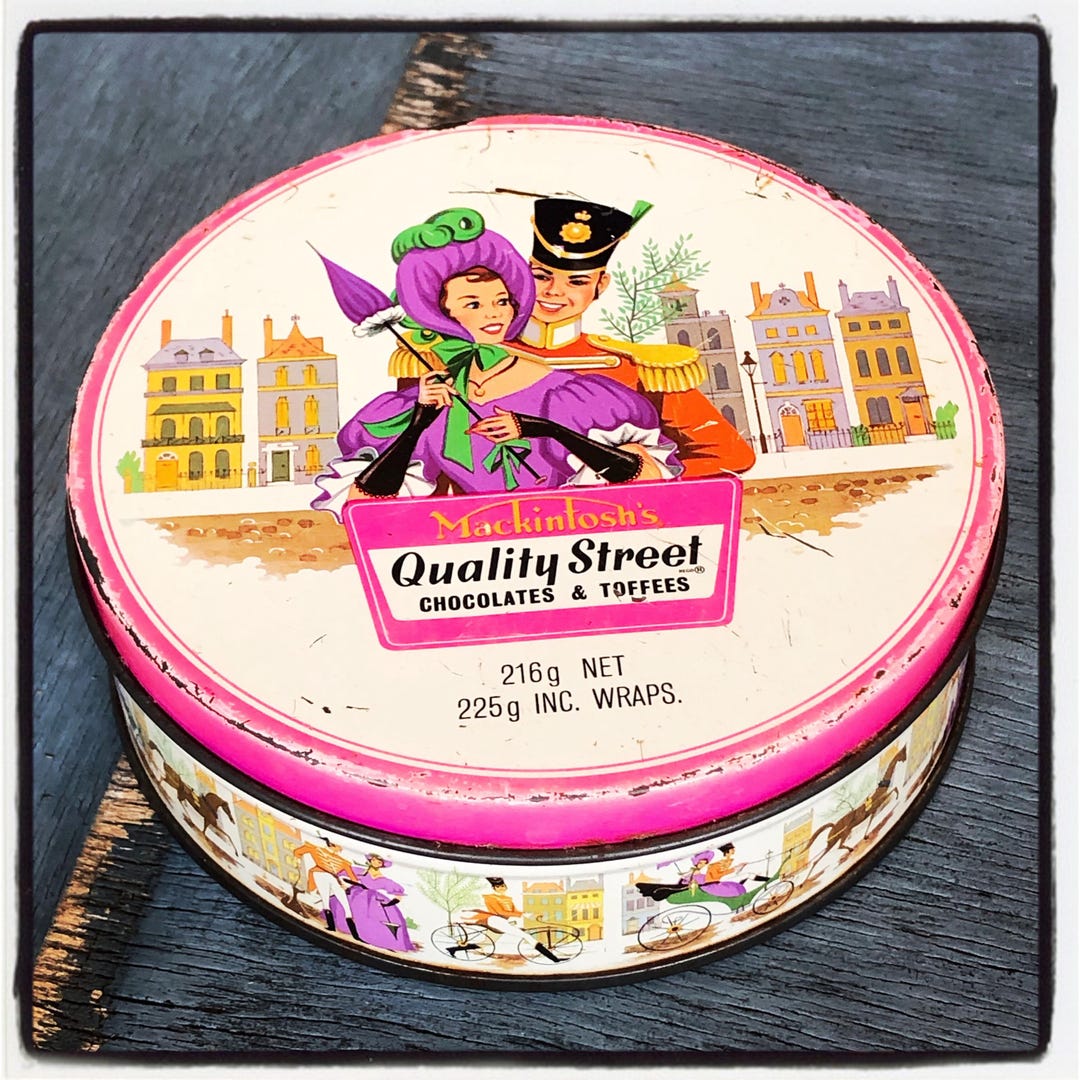 Vintage Quality Street Tin (pre-1970s) Candy Tin, Cottagecore Candy Tin ...