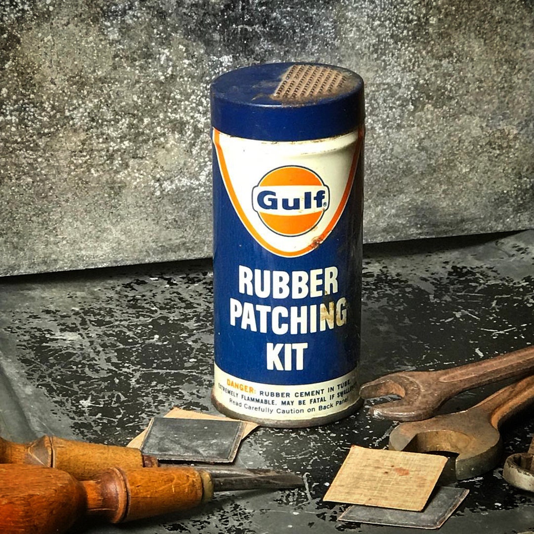 GULF, Vintage Rubber Patching Kit Tin Box 1960’s Made in USA - Etsy