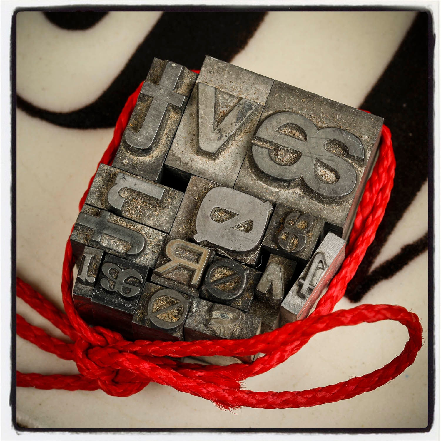 Set of ø,æ,t,v,r Antique Letterpress Letter Blocks, Vintage Printer ...