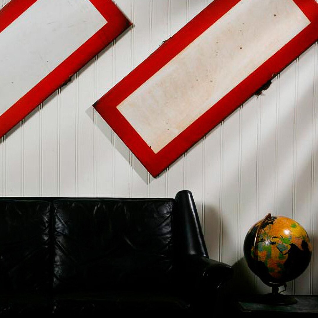 Vintage Danish Railway Signal Sign – Industrial Metal Decor ( Set of ...