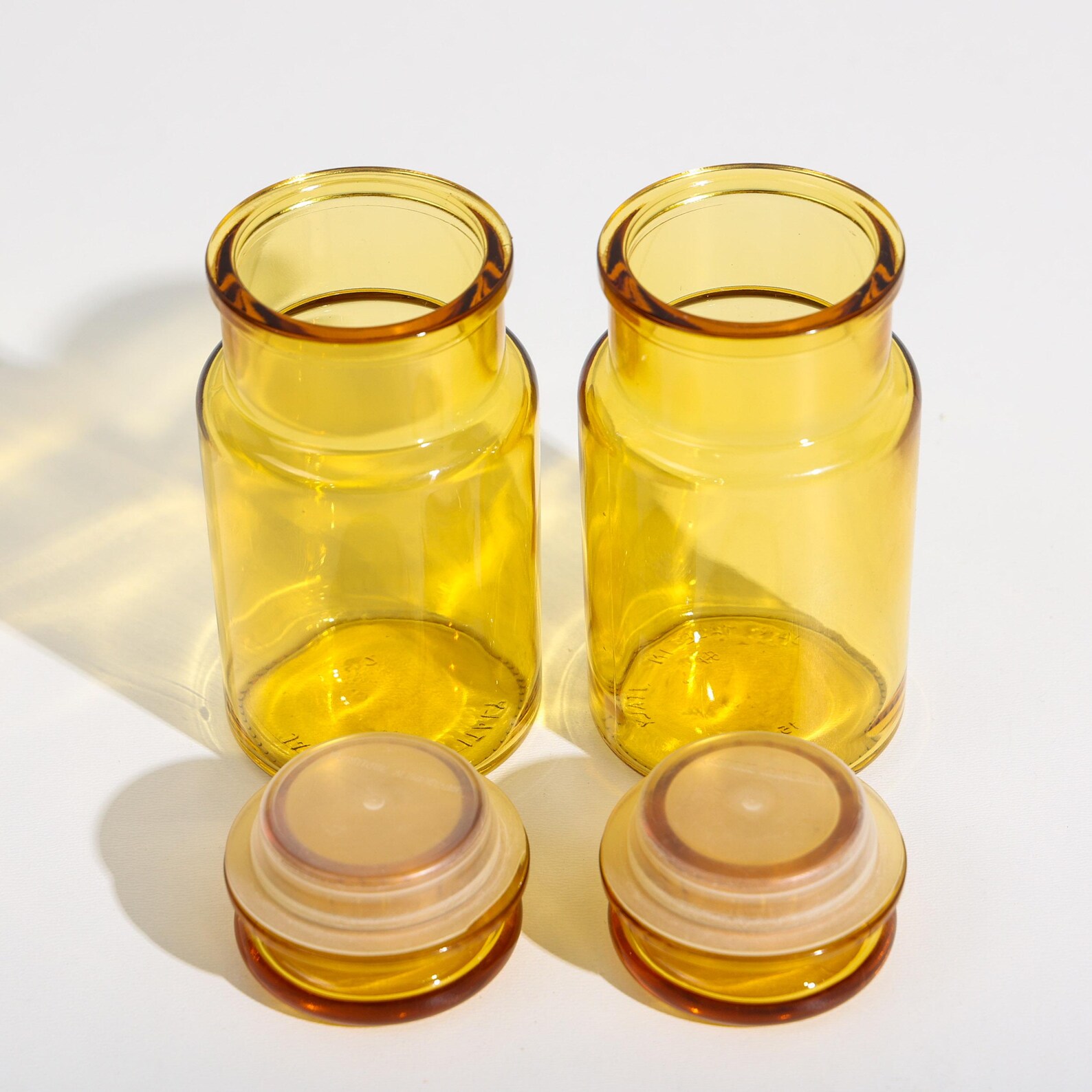 Italian Vintage 1970s Glass Jars – Set of 2 – Kitchen Storage – Retro ...