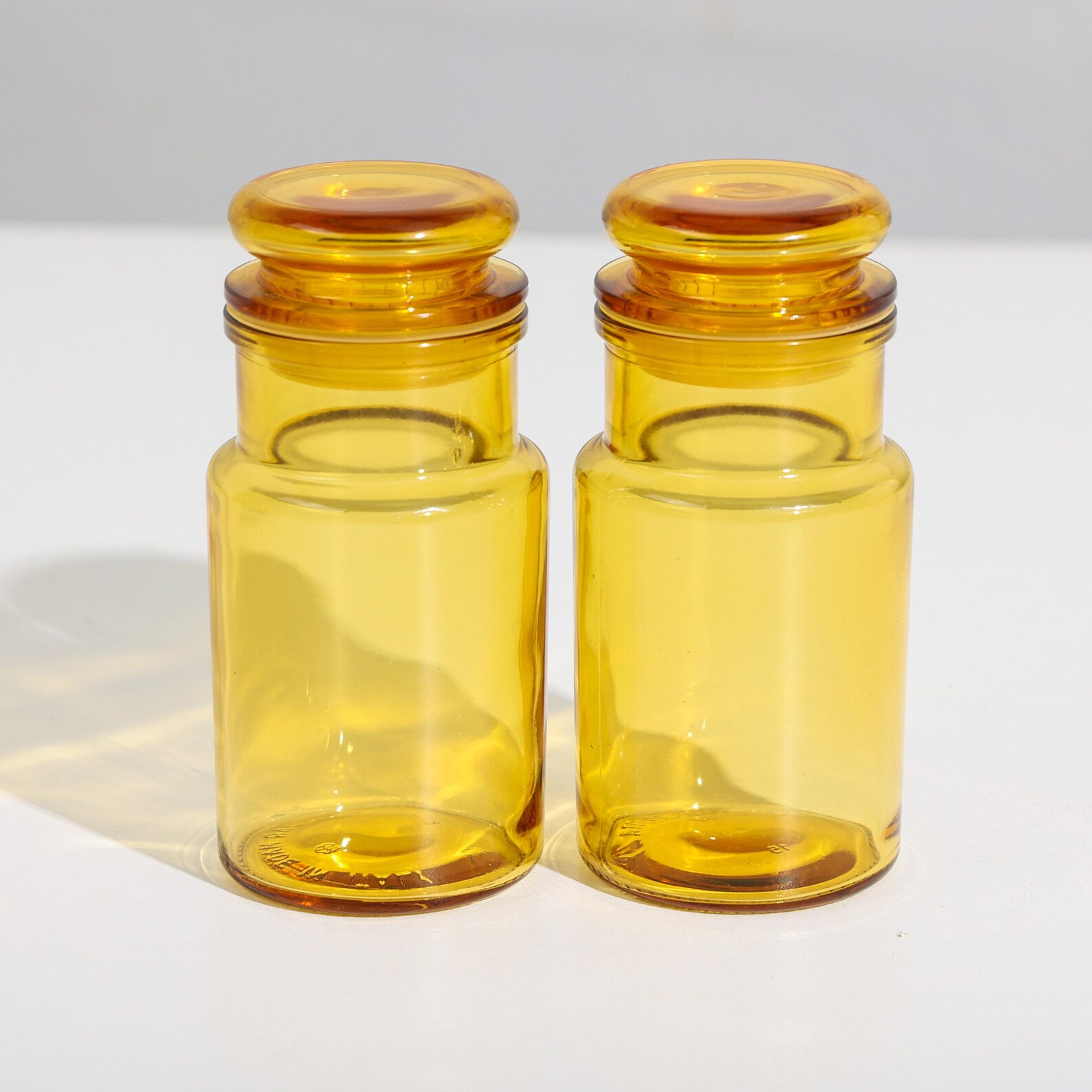 Italian Vintage 1970s Glass Jars – Set of 2 – Kitchen Storage – Retro ...