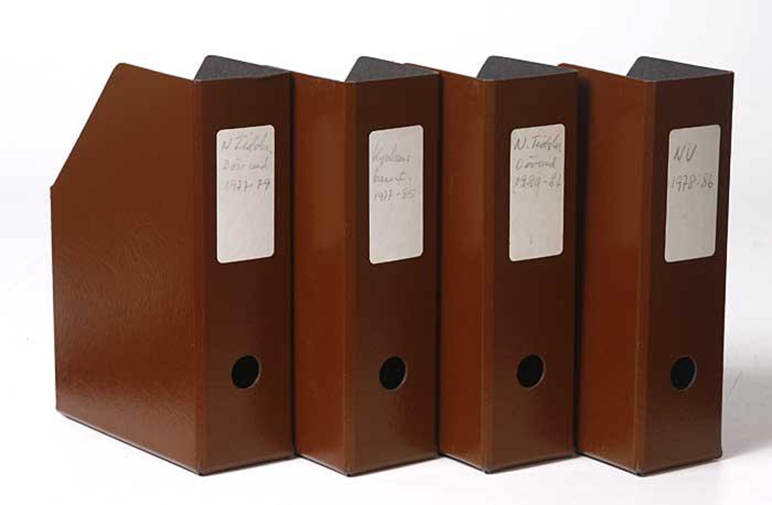 Vintage Danish A5 File Holders – 1970s Brown Magazine Rack, Set of 2 - Etsy