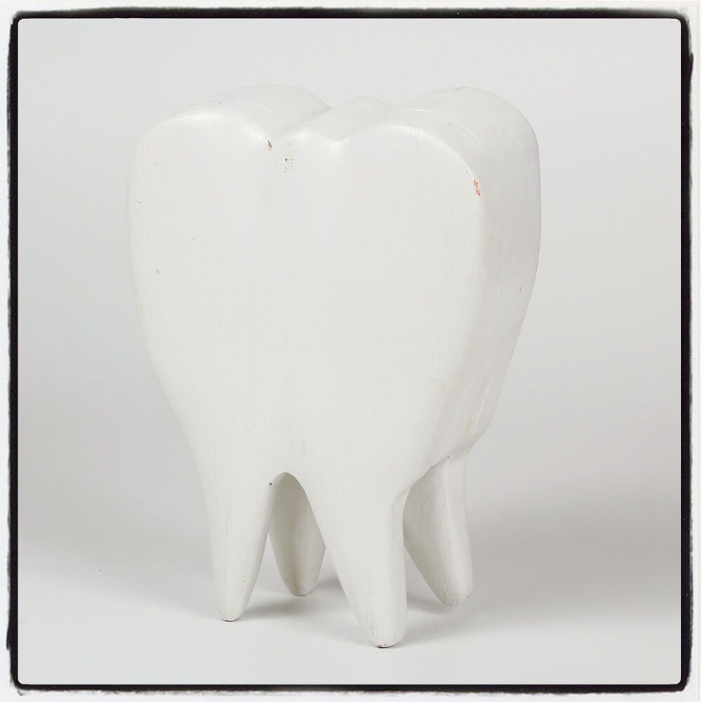 Oversized Vintage Dental Teeth Models for Advertising Use, Wooden Model ...