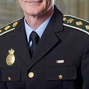 Danish Police Badge / Emblem, Vintage. Used on Gala Uniform, Original ...