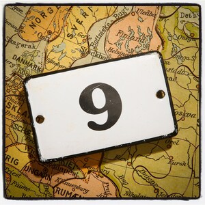 Gorgeous, Vintage, 1950s, Old Hotel Room Numbers, Enamel, Vintage ...